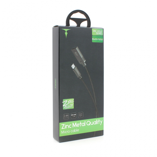 DATA KABL T-PHOX ZINC HOLLY MICRO USB 2.4A ZLATNO-CRNI 1.2M