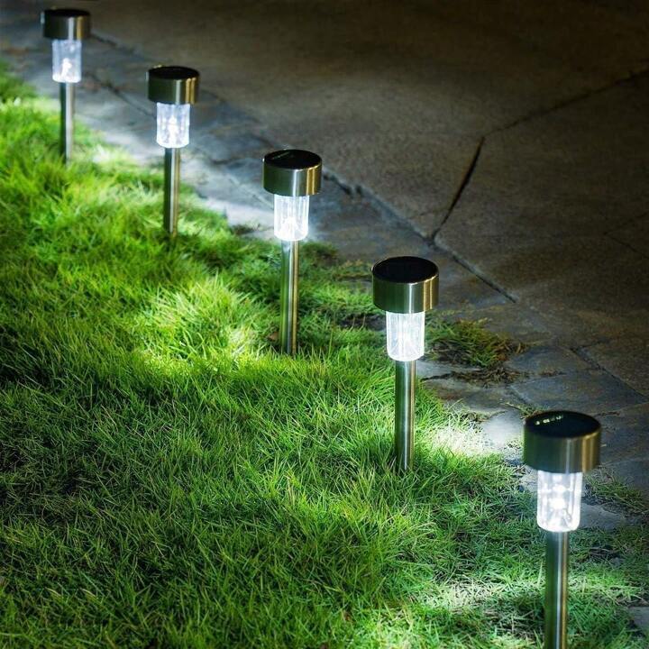 Solarne lampe za dvorište Set od 8 komada