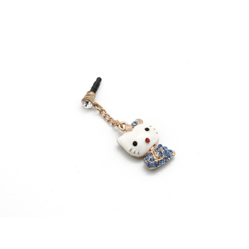 KAPICA HANDSFREE 3,5 MM CHARM KITTY L PLAVA