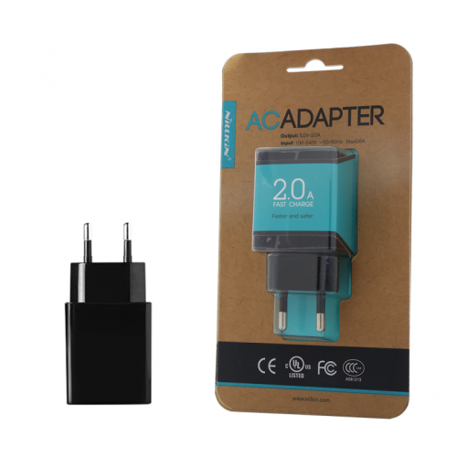 KUCNI ADAPTER NILLKIN USB 5V 2A CRNI
