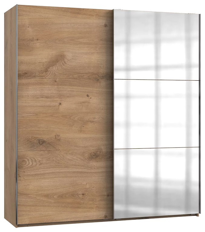 ORMAR - VISEĆA KLIZNA VRATA boja hrasta 200/216/65 cm