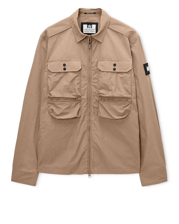 WEEKEND OFFENDER SHIELDS OVERSHIRT JAKNA DRIFTWOOD