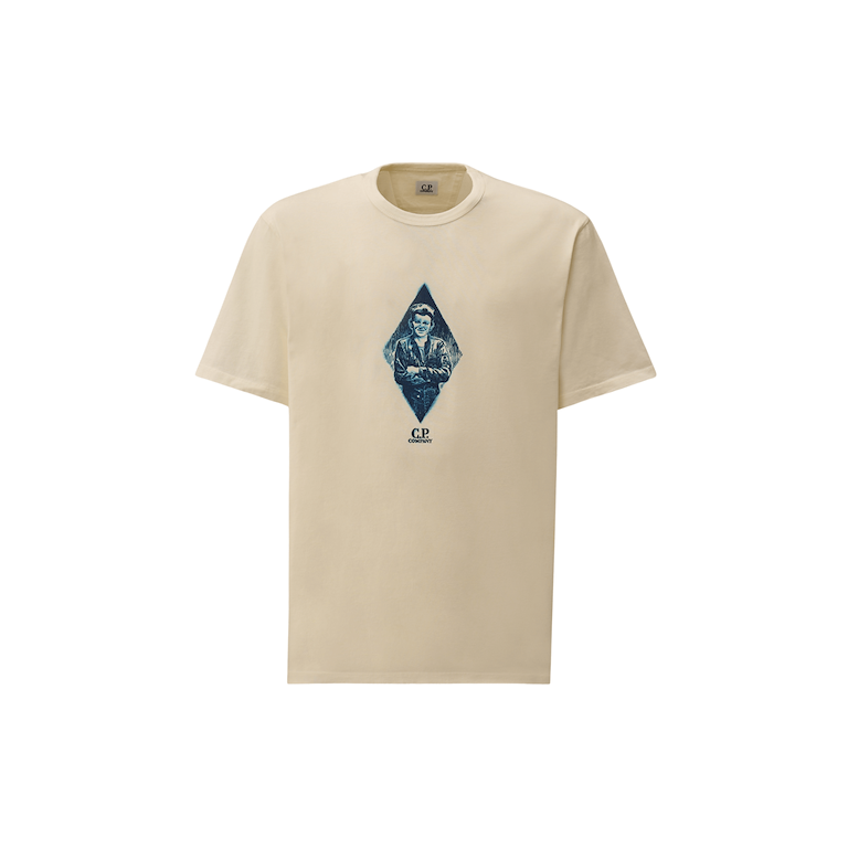 CP COMPANY FRONT SAILOR LOGO MAJICA BELA