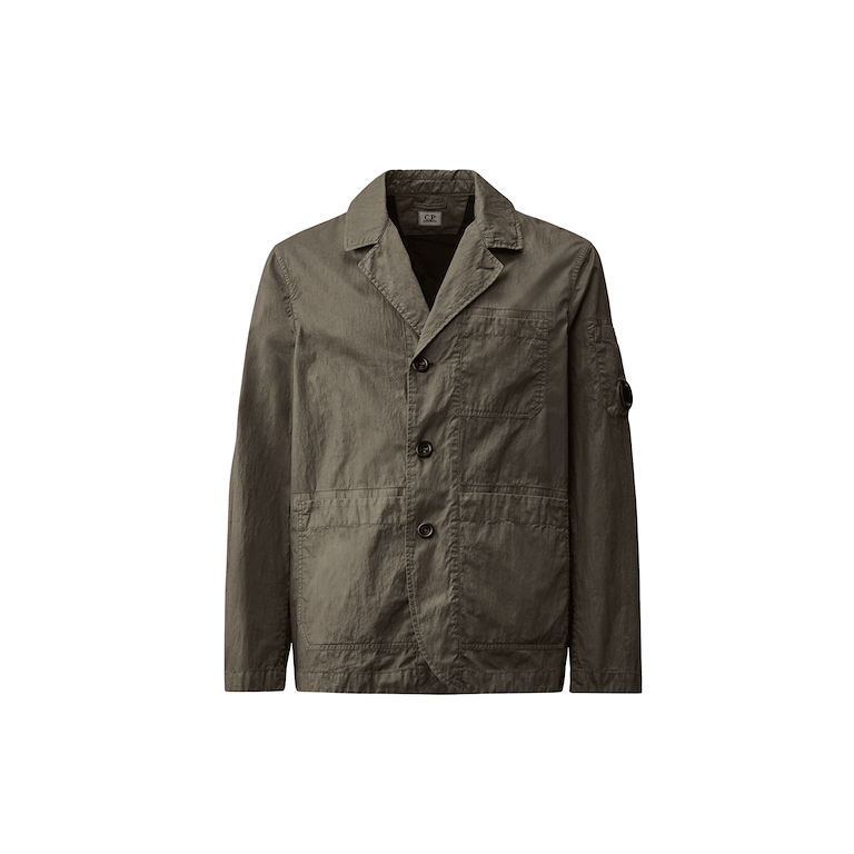 CP COMPANY 50 FILI WAX LENS OVERSHIRT JAKNA GUNMETAL