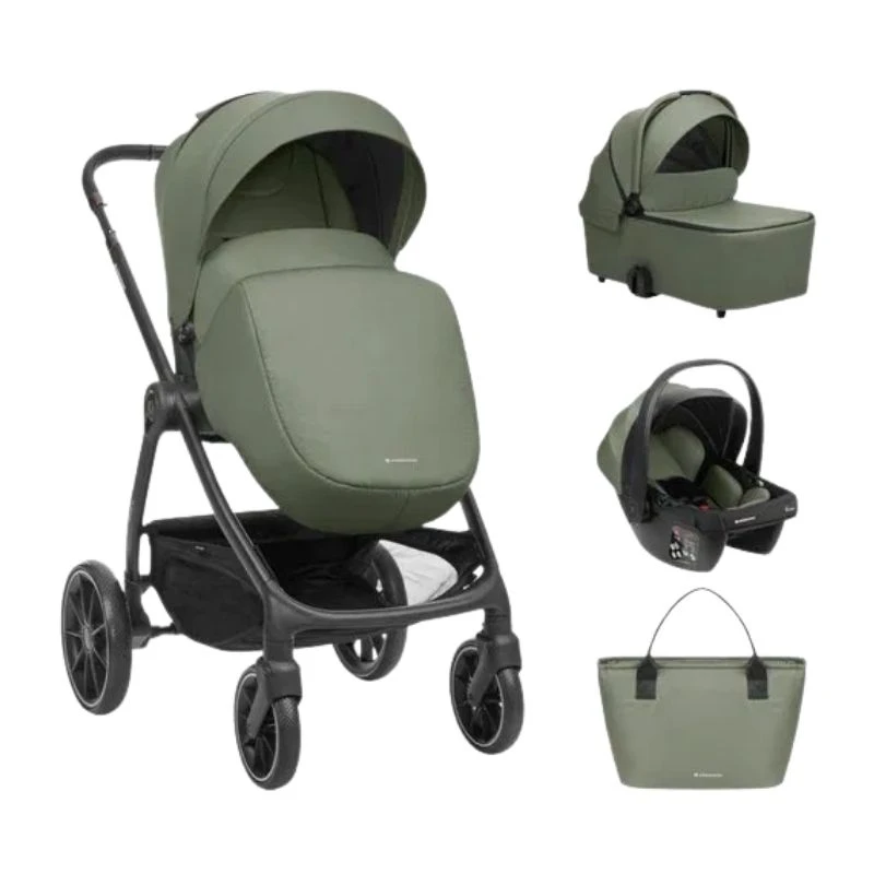 Kikka Boo Modena kolica za bebe 3u1 Army Green, 0m+