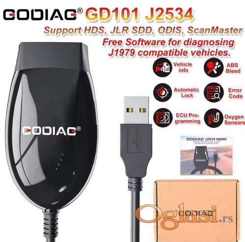 NOVO-GODIAG GD101 J2534, J2534 Toyota/Honda Acura/Ford/Mazda