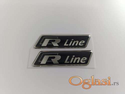 R line stiker oznaka za auto