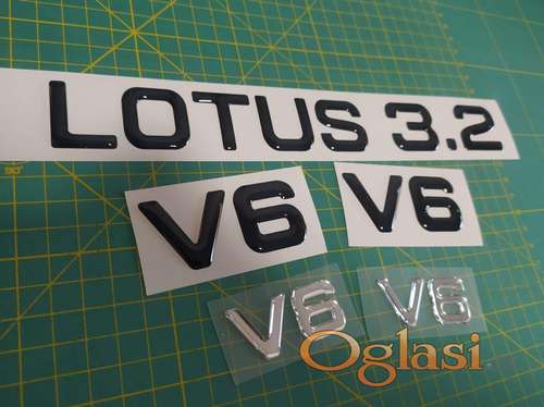 V6 V8 stiker oznake