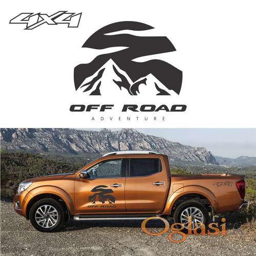 Off road adventure nalepnice za automobil