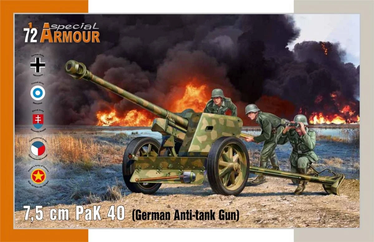 SPECIAL ARMOR 1/72 7,5 cm PaK 40 ‘German Anti-tank Gun’