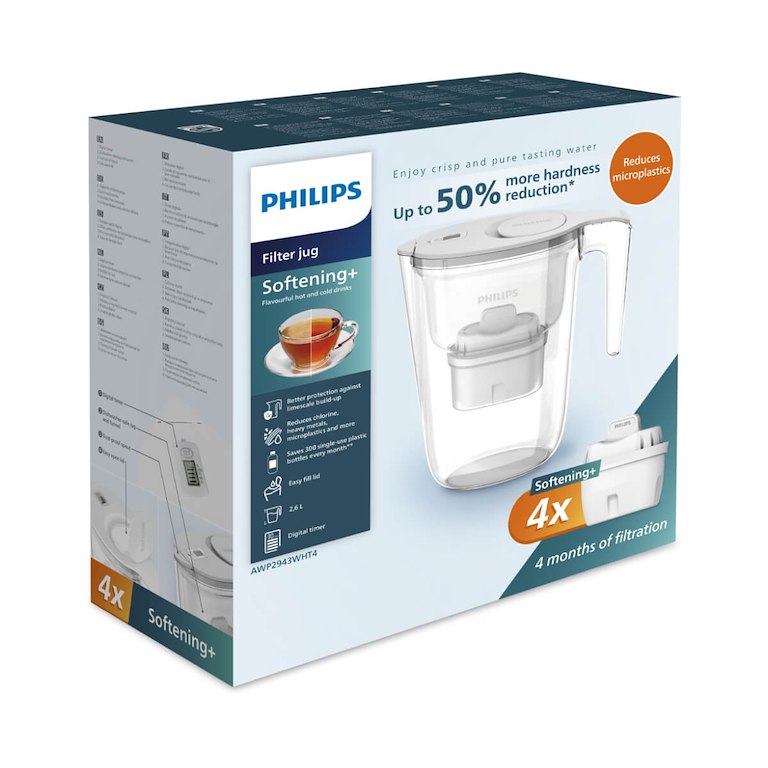 BOKAL AWP2933WHT4/10 ZA FILTRIRANJE VODE 4 ULOSKA PHILIPS