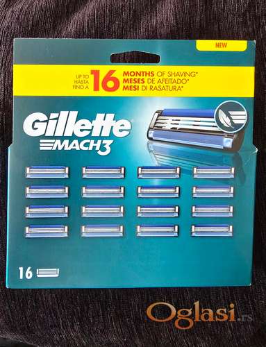 Gillette mach3 16 uloška
