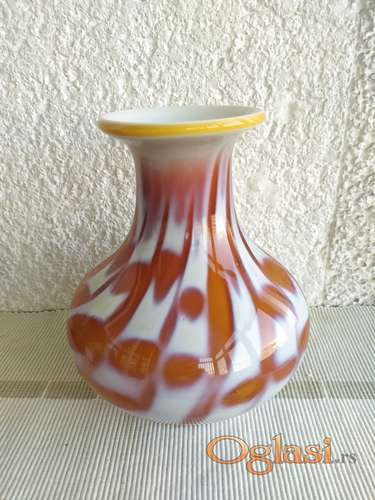Murano Veća Vazna Boje Ćilibara 70s - 22 cm