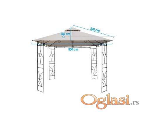 Baštenska metalna gazebo tenda PANAMA - samo platno za krov