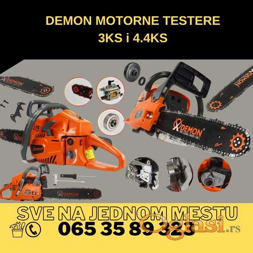 DEMON Motorna testera 3ks i 4.4ks ORIGINAL - FISKALNI RAČUN