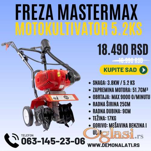 Mastermax Freza - Motokultivator 5.2ks