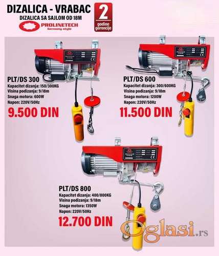 Dizalice - Vrabac: PROLINETECH