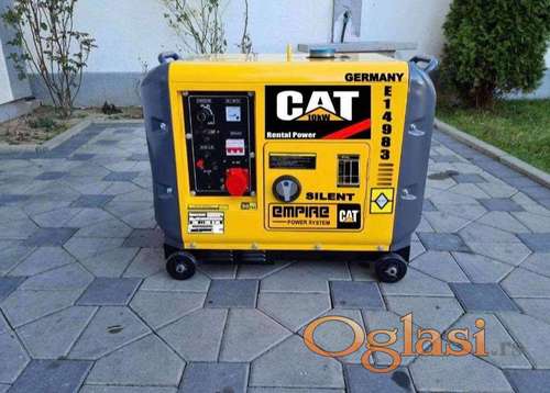 Agregat besumni dizel CAT 10 Kw trof-monofazni