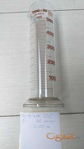 Staklena menzura 500 ml Assistent West Germany