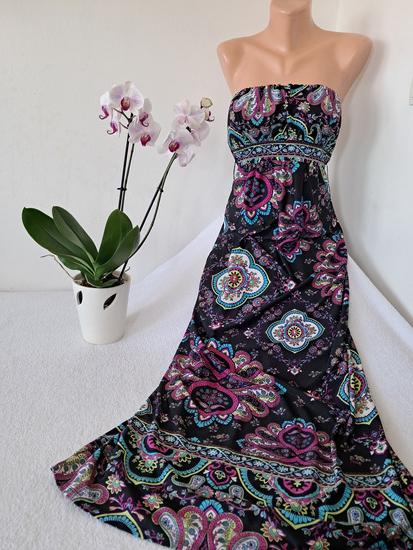 Top maxi haljina sa vintage dezenom vel S