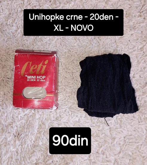 Unihopke hulahopke crne 20 DEN XL/42 - NOVO