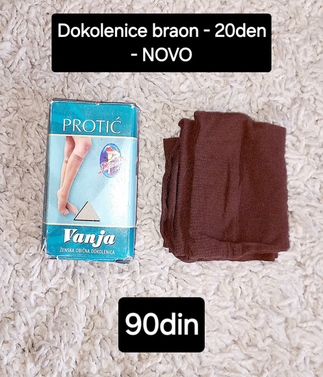 Dokolenice braon 20 DEN - NOVO