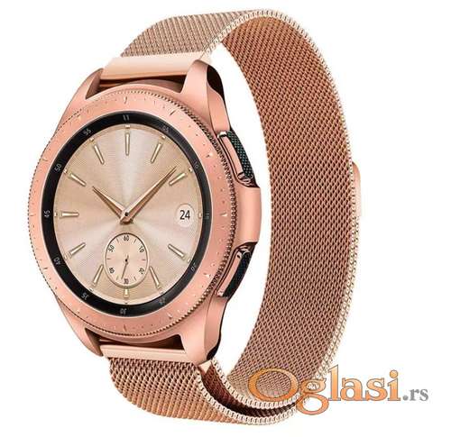 Pancirna rose gold metalna narukvica Galaxy watch 42