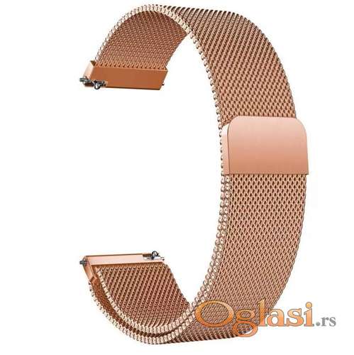 Rose gold milanese narukvica 20mm Samsung galaxy watch 42mm