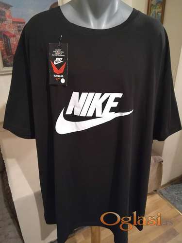 Nova muska pamucna majica Nike u velikom broju 7XL Crna Novo