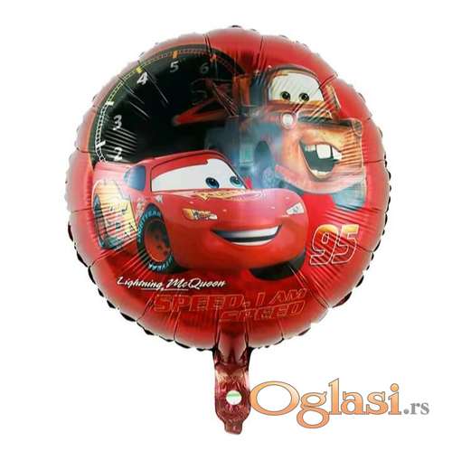 Cars Disney baloni 45cm novo