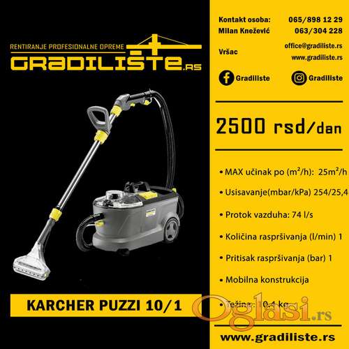 Karcher Puzzi 10/1 - masina za dubinsko pranje - izdavanje