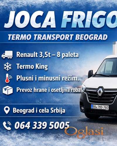 ❄️ JOCA FRIGO | TERMO TRANSPORT HLADNJAČA