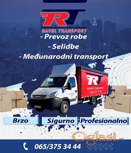 Trasport robe, selidbe, prevoz