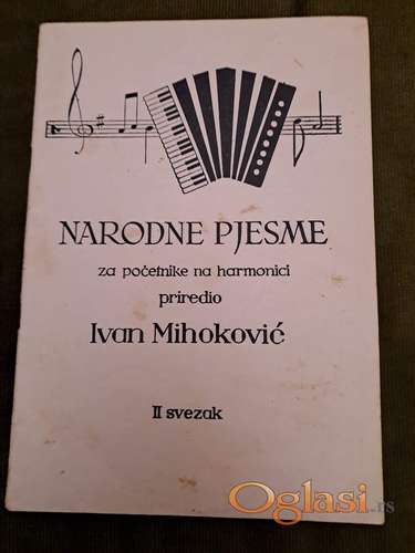 Narodne pjesme priredio Ivan Mihoković