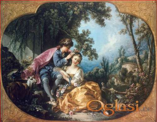 Komplet za Wiehler Junges Paar im Frühling (Der Frühling nach Francois Boucher) nr.3517
