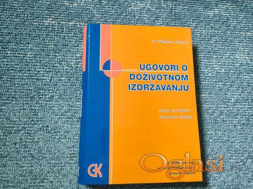 Ugovori o doživotnom izdržavanju - Milenko Ubavić