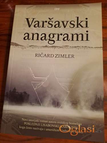 Ričard Zimler, Varšavski anagrami. Cena: 950 dinara.