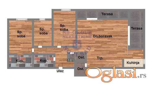 Četvorosoban stan Sr.Kamenica 101m2