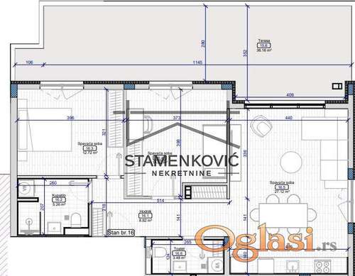 Telep- četvorosoban stan u izgradnji ID#7127