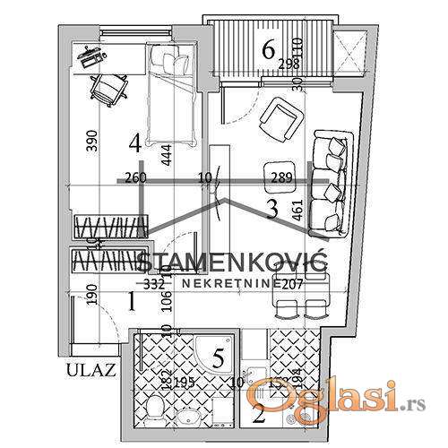 Prodaje se odlican jednoiposoban stan u novogradnji ID#6134
