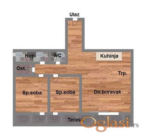 Odličan trosoban stan na Telepu!