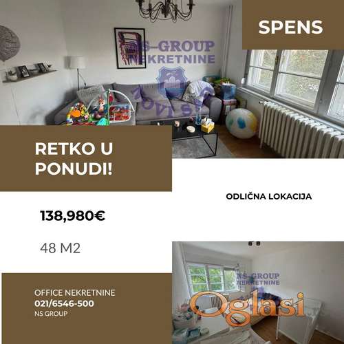 RETKO U PONUDI!!! Klasičan dvosoban stan na Spensu!