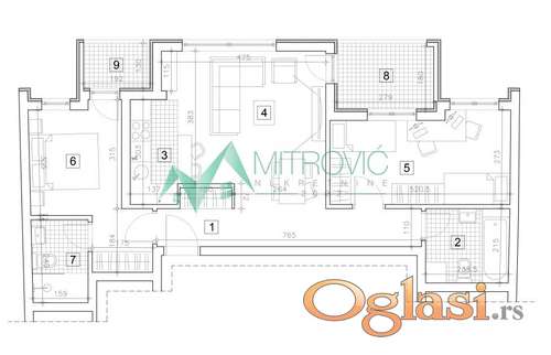 Novi Sad, Grbavica - Luksuzan vid stanovanja na lepoj i urbanoj lokaciji