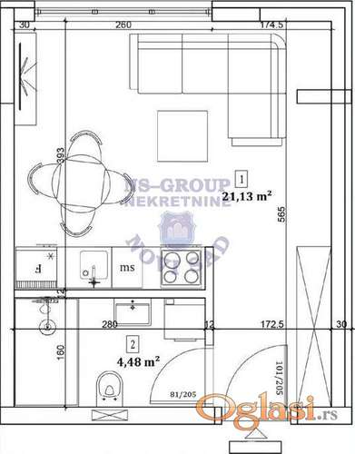 Prodaje se garsonjera u izgradnji 26m2