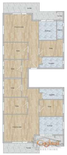 STAN - VETERNIK - CENTAR - 144m2 - 244800 evra