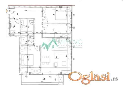 Novi Sad, Telep - Troiposoban stan 96m2
