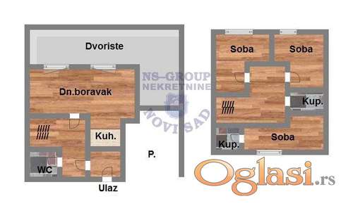 ~ Četvorosoban duplex sa dvorištem i PDV-om ~
