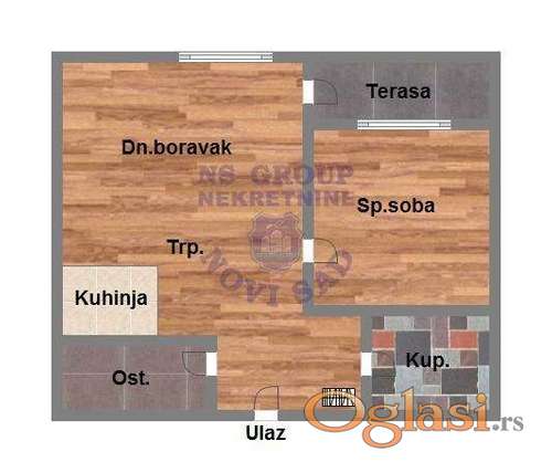 Dvosoban stan u izgradnji na miseluku