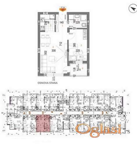 Telep- Jednoiposoban stan 38 m2 sa Terasom u Izgradnji-povrat PDV-065/385 8880