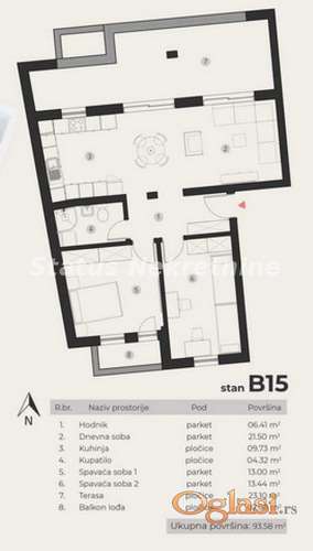 Podbara-direktna prodaja-Veliki Trosoban stan 94 m2 na poželjnoj top lokaciji-mogućnost povrata PDV-a-065/385 8880